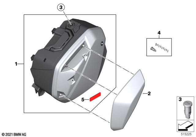 BMW Touring Case, Left (77419898413) – High Road Motorsports